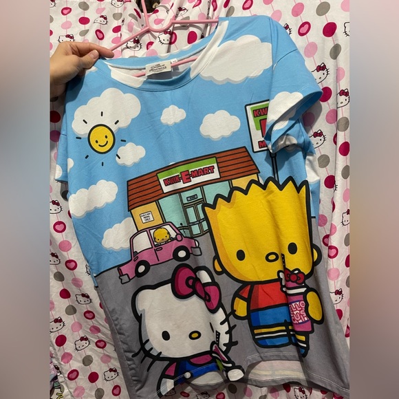 Sanrio | Tops | Japanla Hello Kitty The Simpsons Top | Poshmark